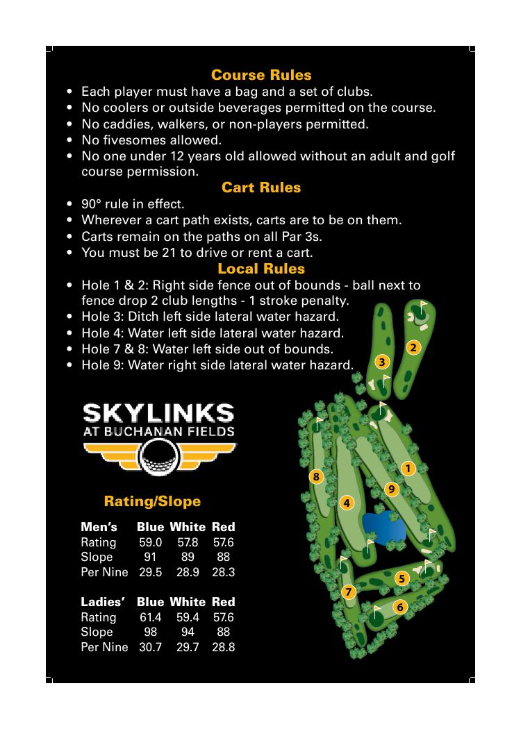 Course Details - Skylinks at Buchanan Fields